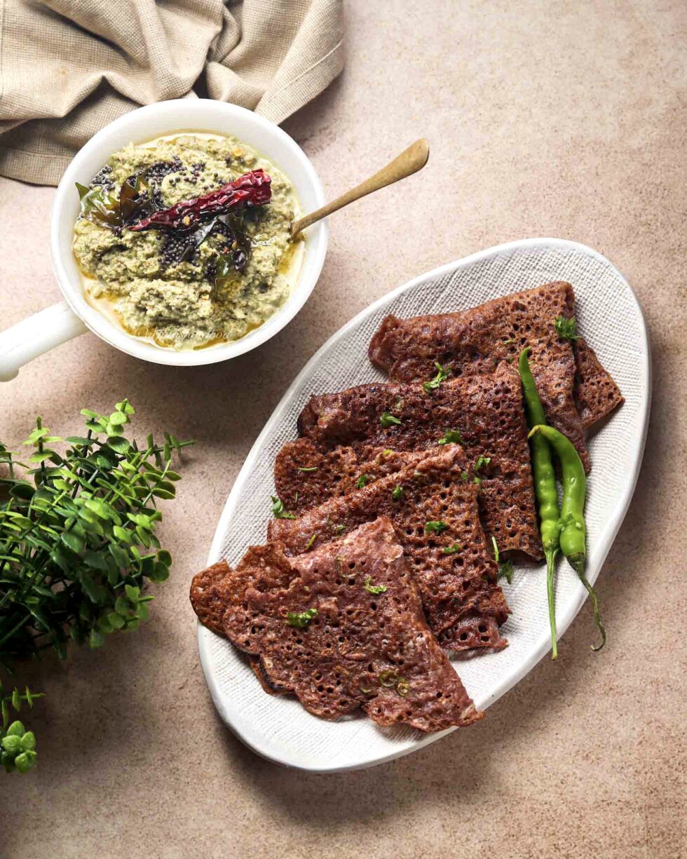 Instant Ragi Dosa - ArpitasFoodPod