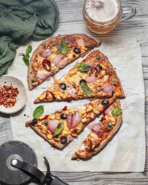 Whole Wheat & Buckwheat Pizza - ArpitasFoodPod