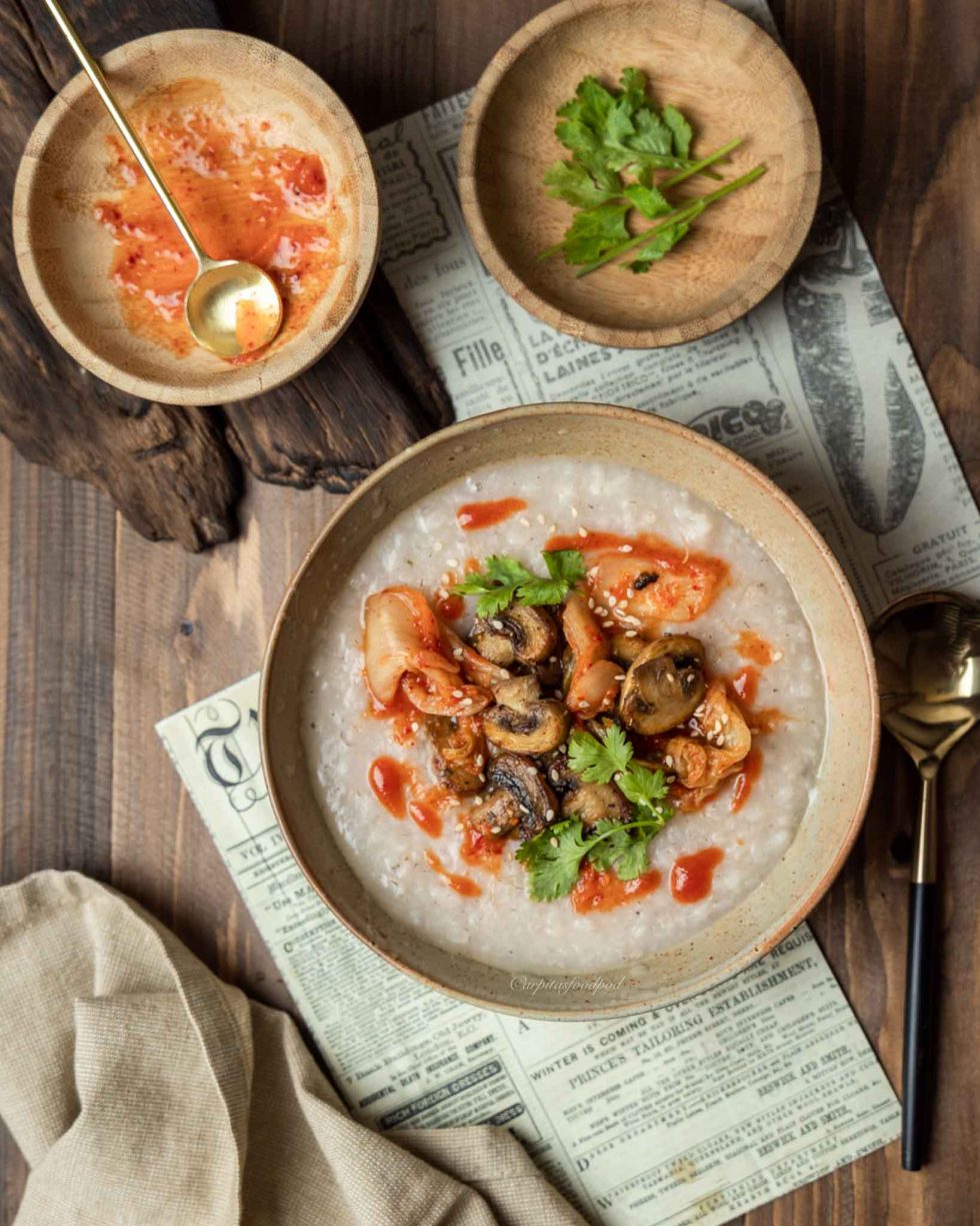 Red Rice Congee - ArpitasFoodPod